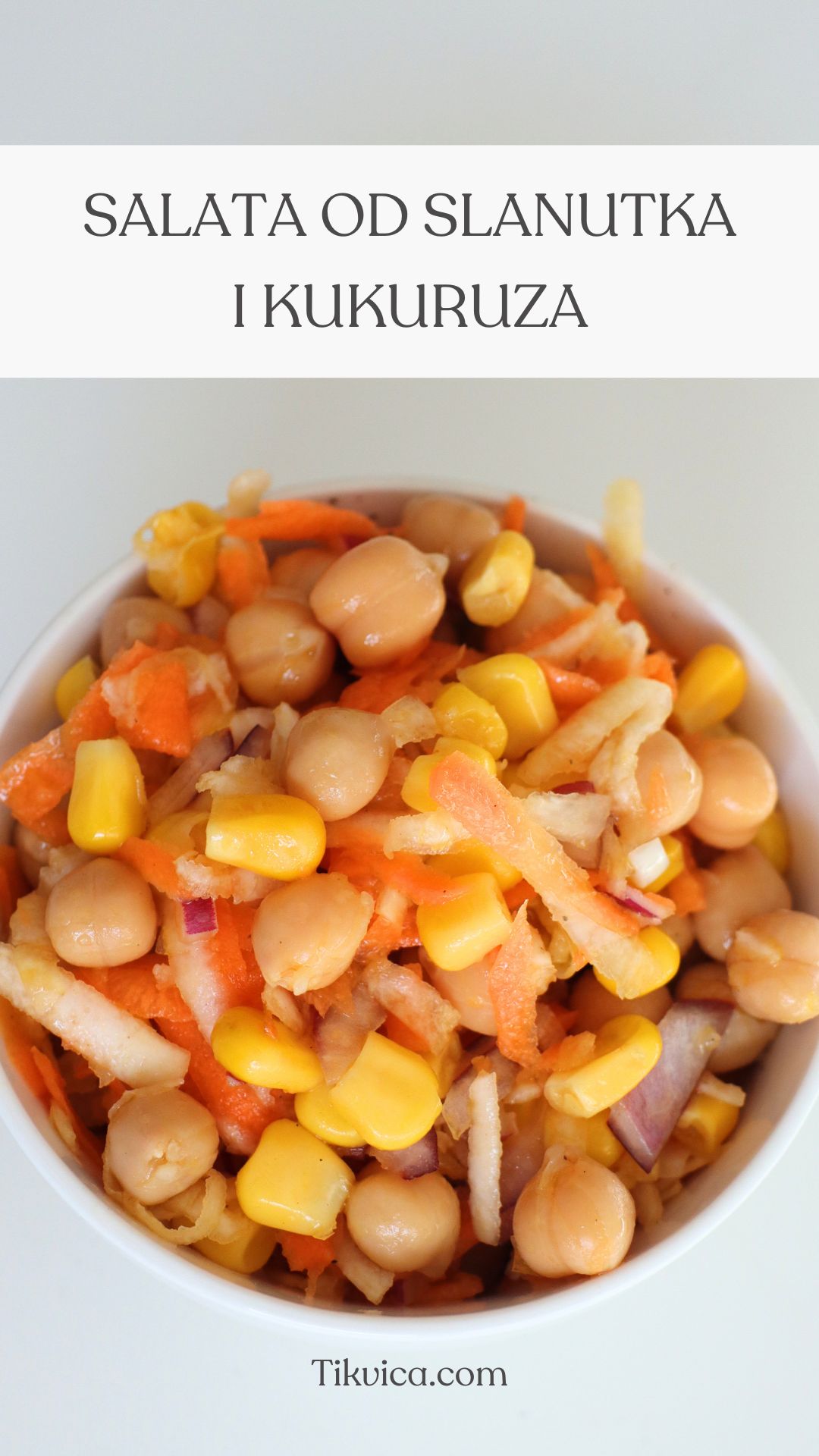 Salata od slanutka i kukuruza [Recept za hladan prilog] - Tikvica